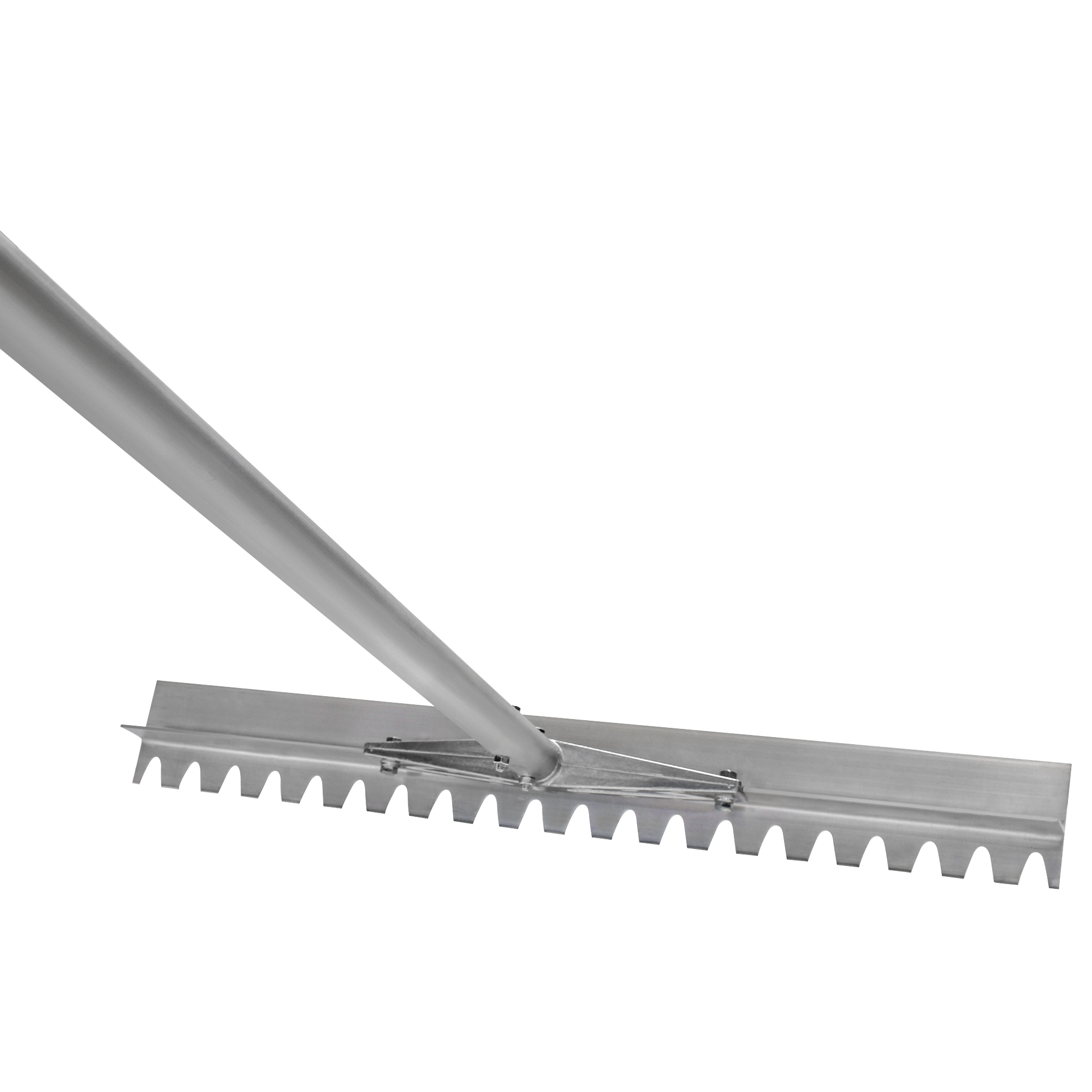 Kraft Tool Co- 36" Flat Teeth Magnesium Asphalt Lute with 7' Handle