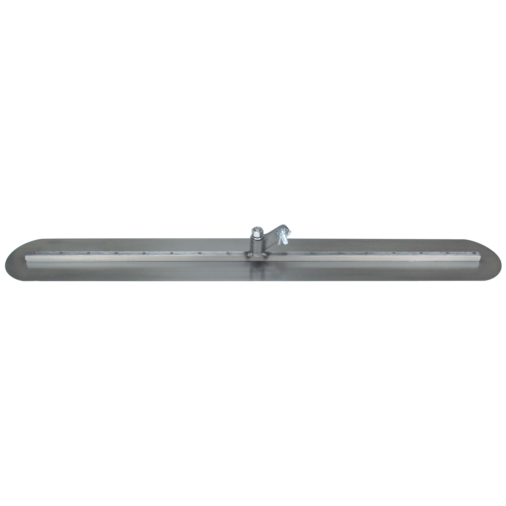 Kraft Tool Co- 36" Round End Carbon Steel Fresno Trowel with Swivel Bracket