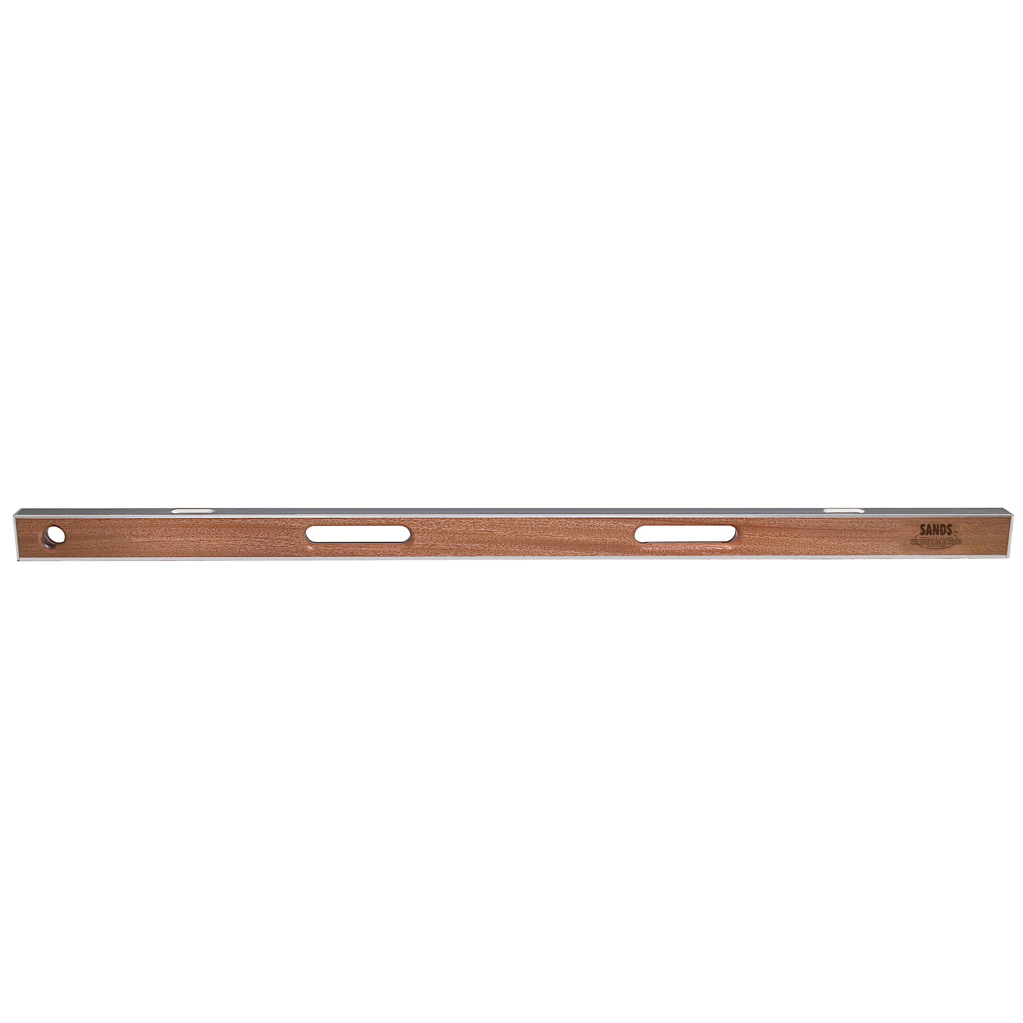 Kraft Tool Co- 48” Professional Asphalt Mahogany I-Beam Level (2 Vials)