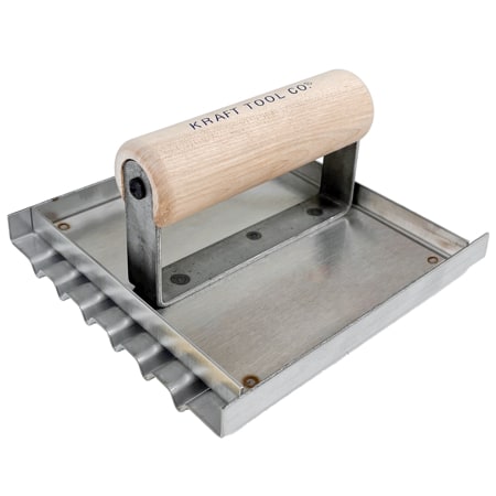 Kraft Tool Co- 6" x 5-1/2" Safety Groover with Wood Handle