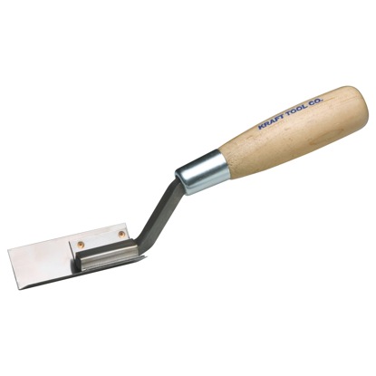 Kraft Tool Co- 3" x 1" EIFS Outside Corner Tool with Wood Handle