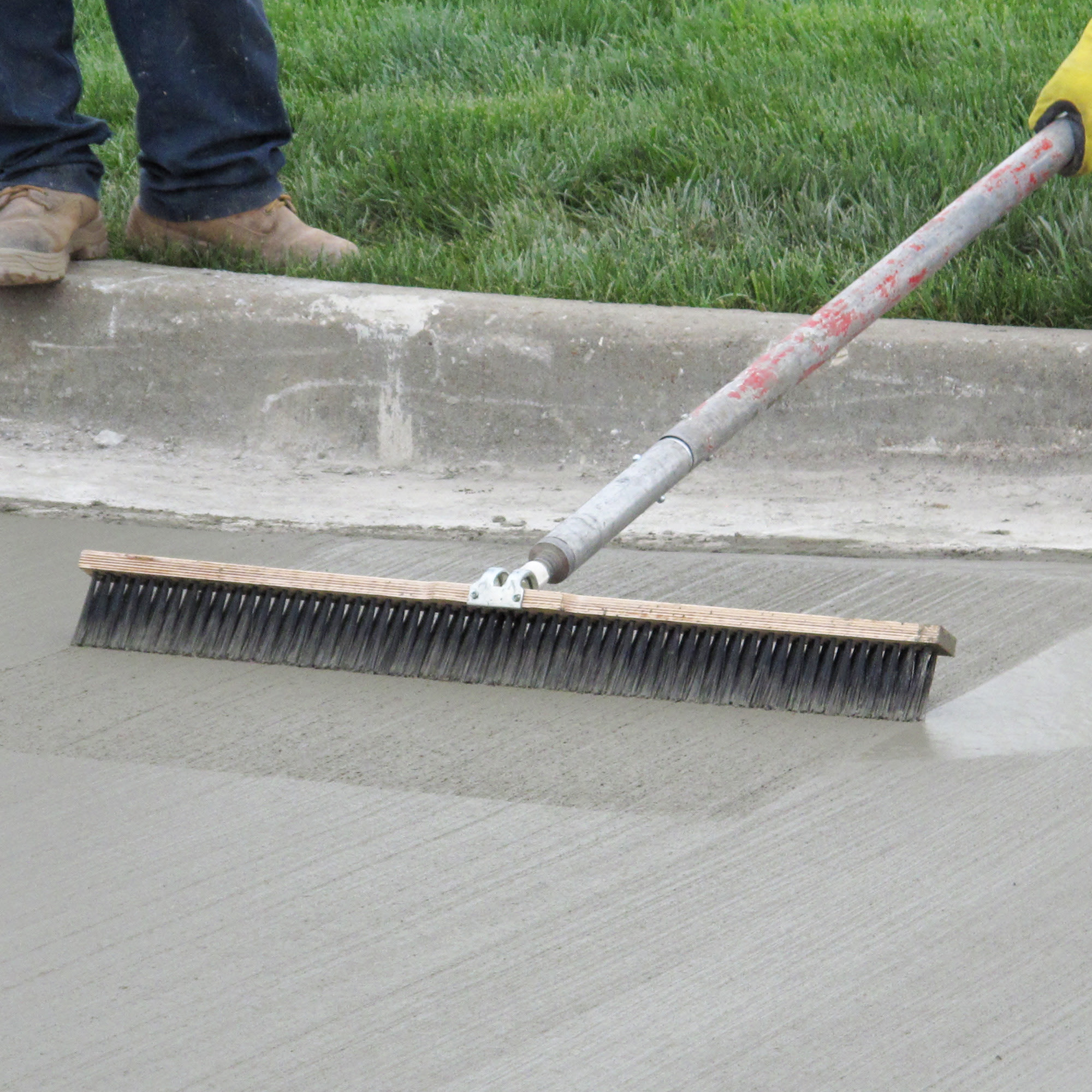 Kraft Tool Co- 36" Performer Wood Concrete Finish Broom
