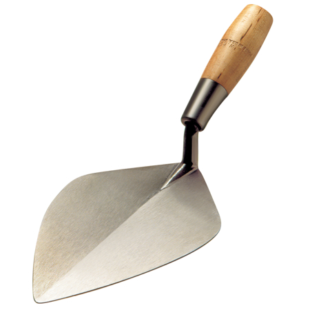 Kraft Tool Co- 9-1/2” Sewer Trowel with 5" Wood Handle